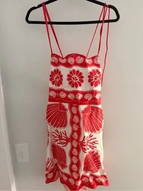 FARM Rio | Dresses | Farm Rio Ainika Shell Linen Minidress | Poshmark